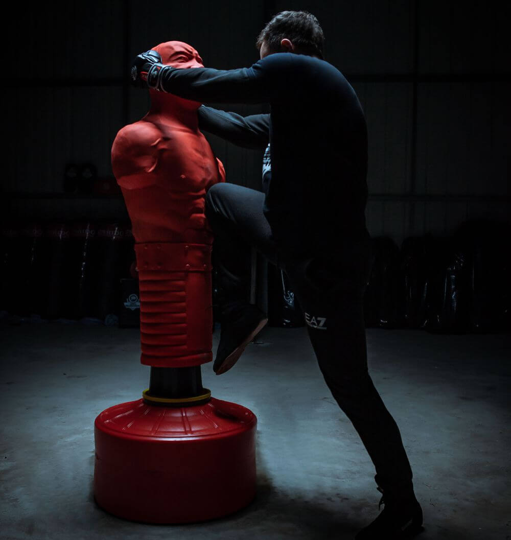 Manekin Treningowy Stojący do boksu w kształcie sylwetki człowieka ...