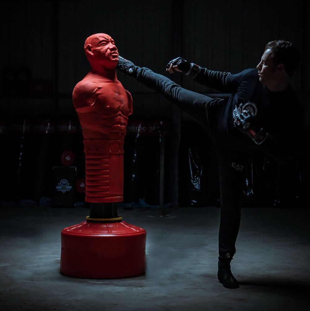 Manekin Treningowy Stojący do boksu w kształcie sylwetki człowieka ...